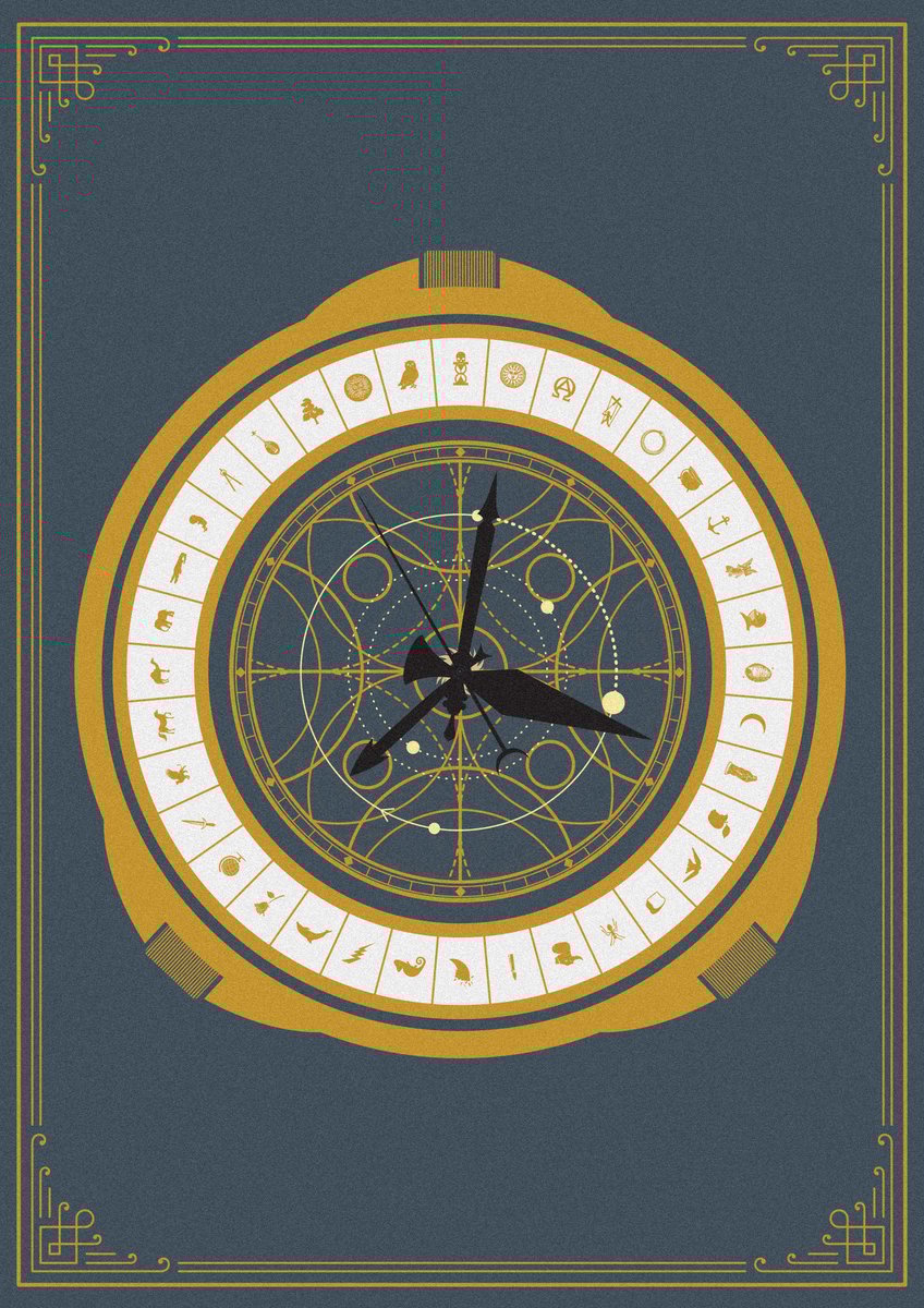 Alethiometer - His Dark Materials - Phillip Pullman A3 Giclee Print ...