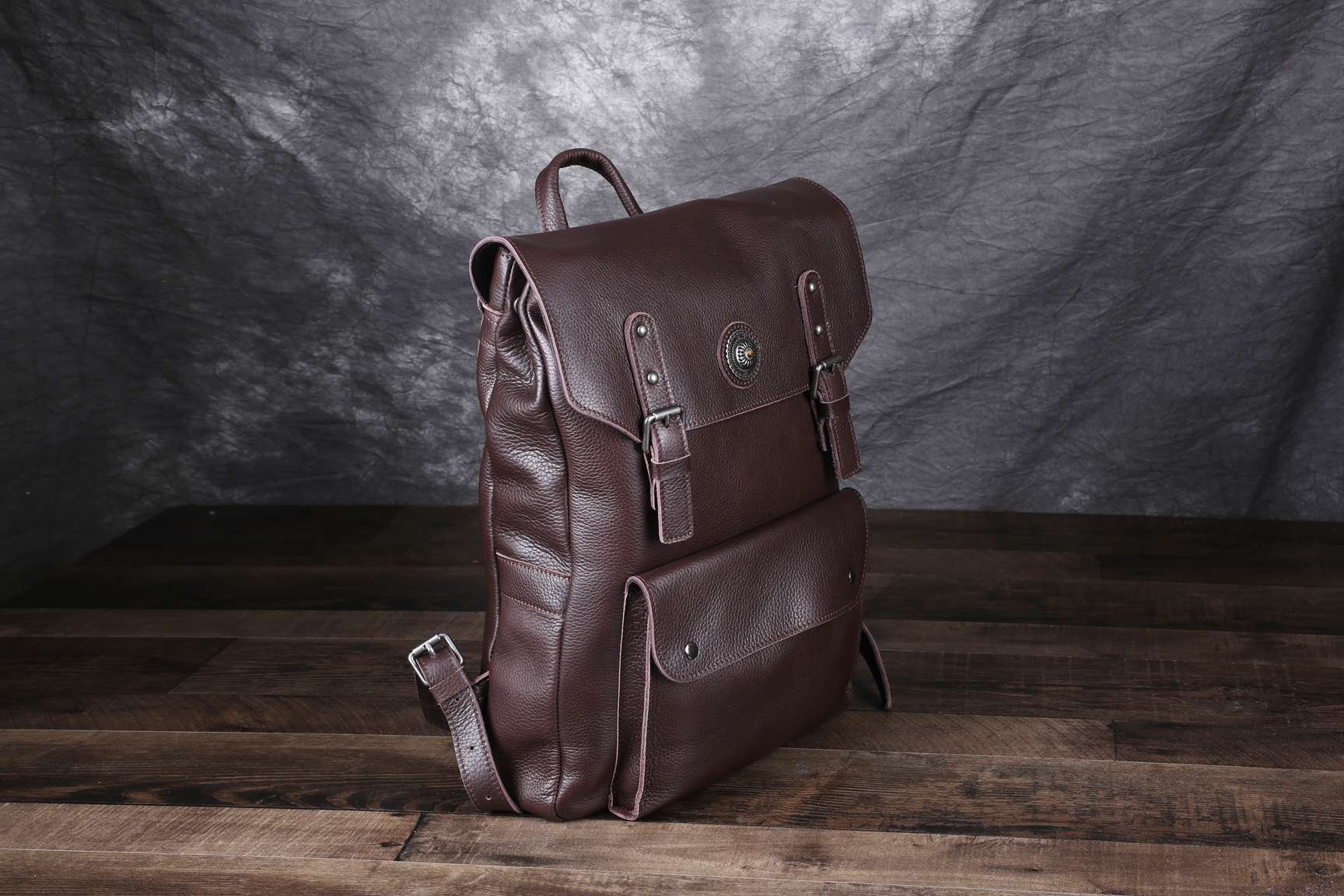Vintage Handmade Full Grain Leather Backpack, Travel Backpack, Rucksack ... Vintage Handmade Full Grain Leather Backpack, Travel Backpack, Rucksack ...