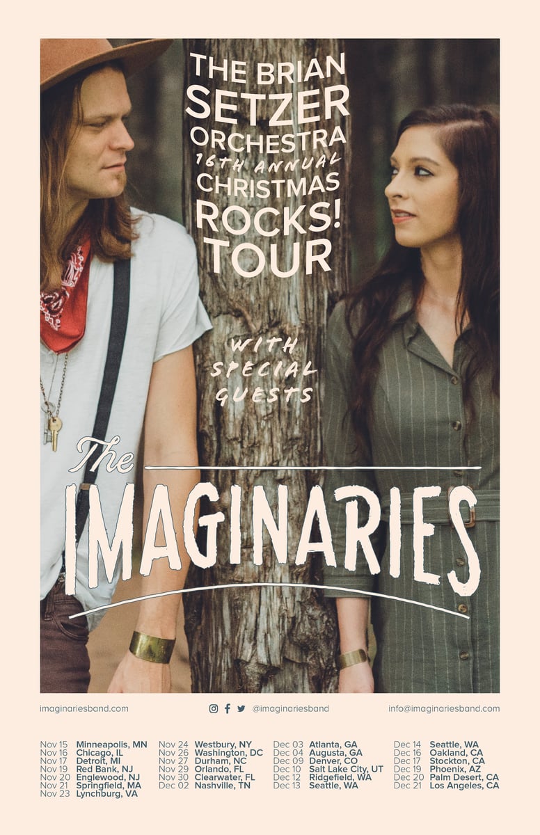 The Imaginaries Brian Setzer Christmas Rocks! Limited Edition Tour ...