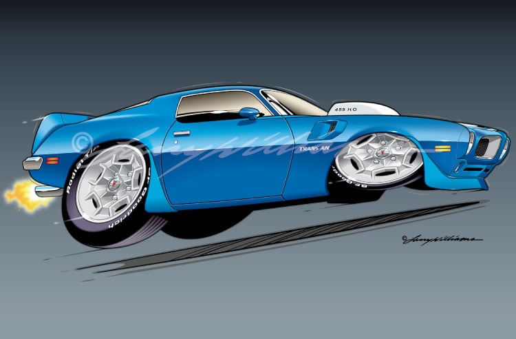 "Trans Am" Print: 18 x 12" / Williams Graphics / Larry Williams Design