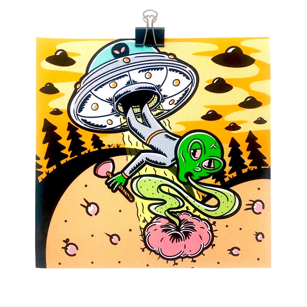 Alien Anus Plunger Print Death Or Die