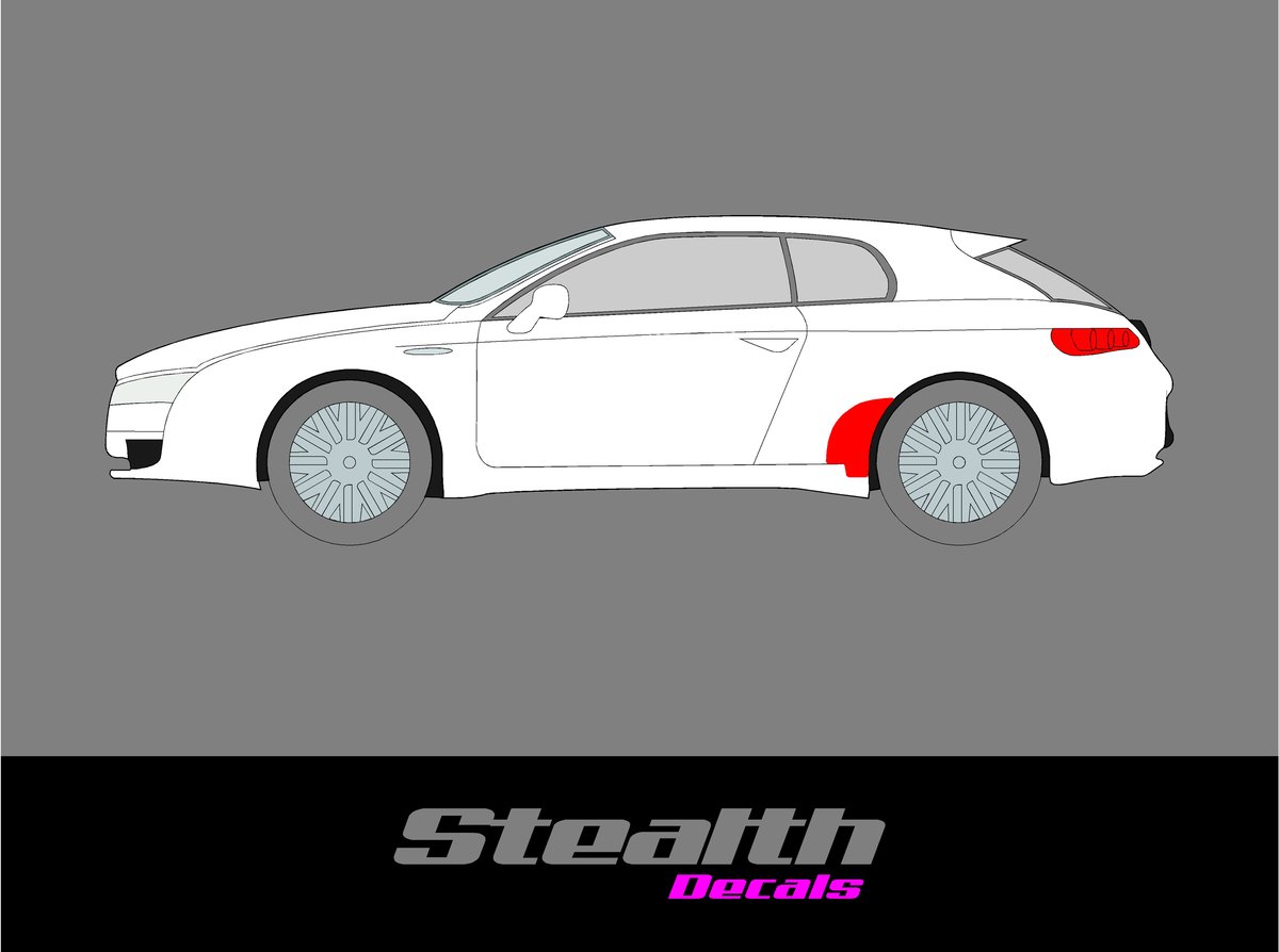 2x Alfa Romeo Brera Premium Quality Stone Guard protection film ...