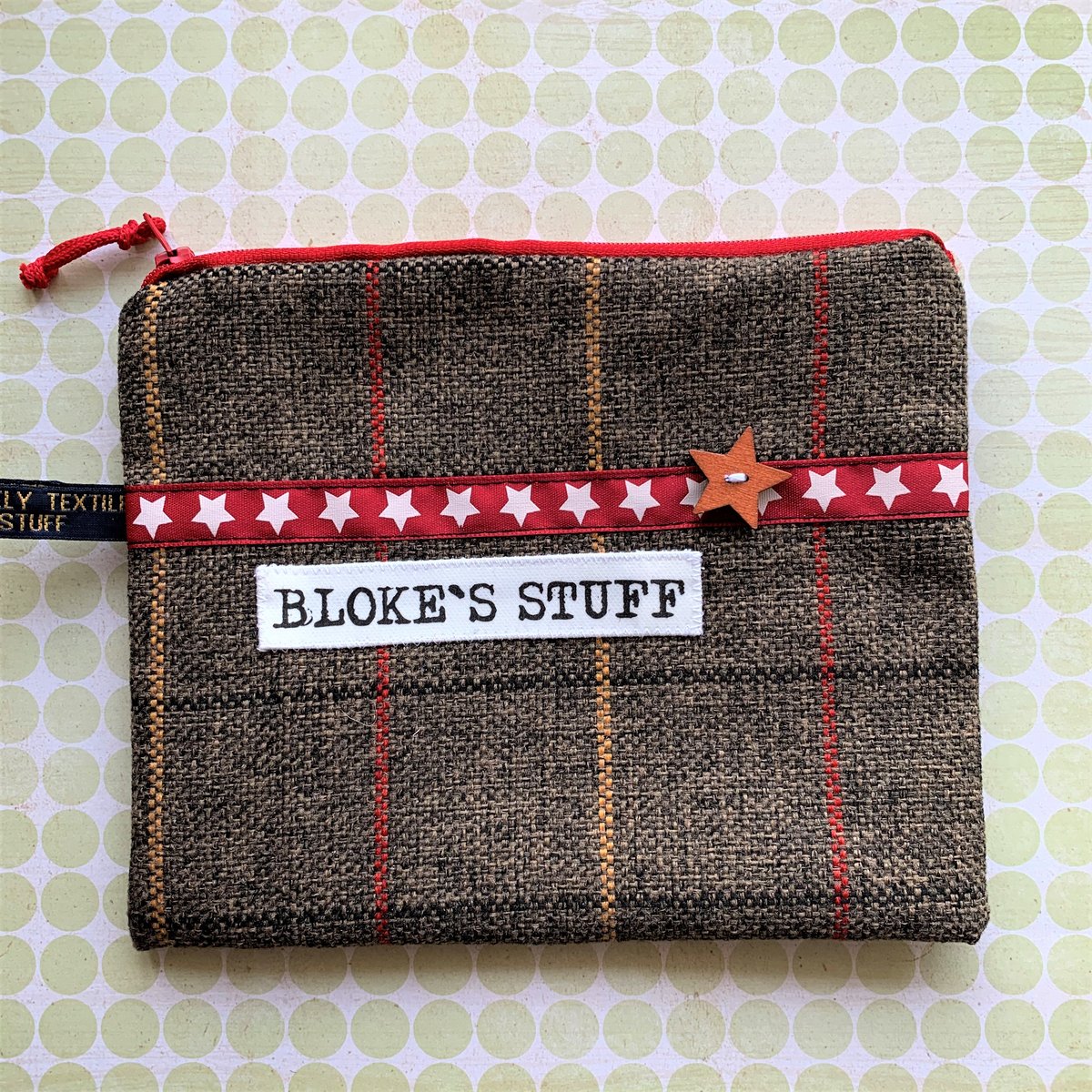 Bloke's Stuff Pouch | Touchy Feely Textiles