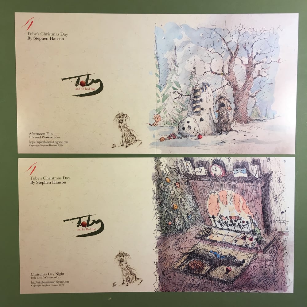 Toby Christmas Cards | Stephen Hanson Art