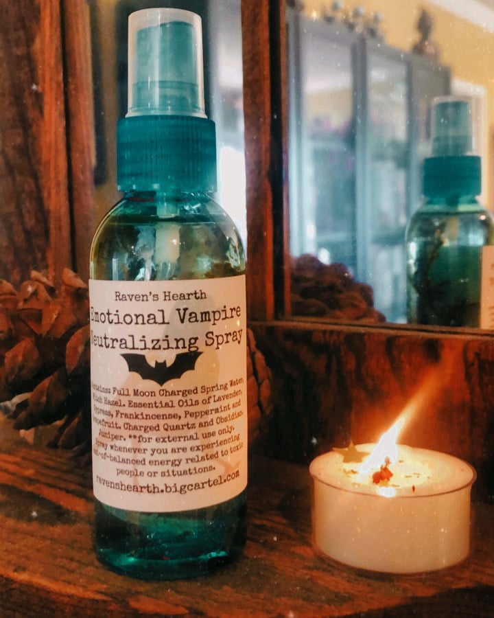 Emotional Vampire Neutralizing Spray | Raven's Hearth