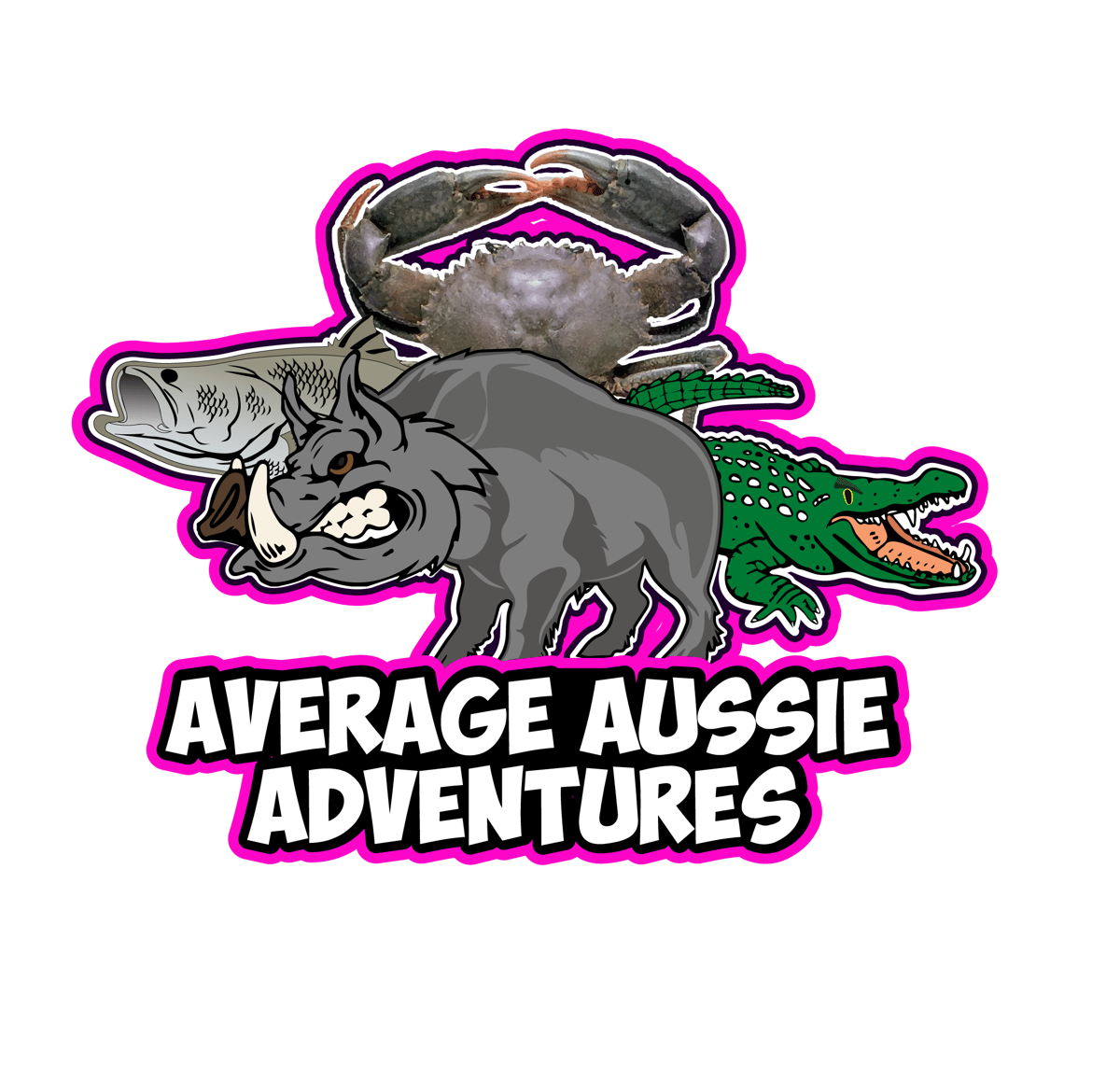 Average Aussie Adventures Sticker | SkidPig