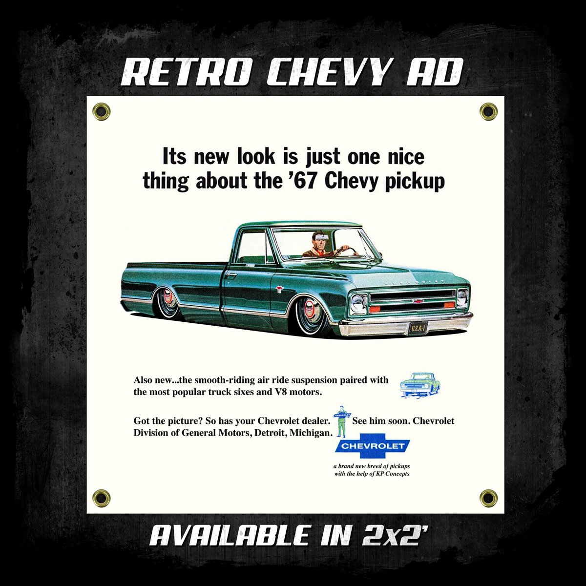 Retro Chevy Ad Banner / KP Concepts