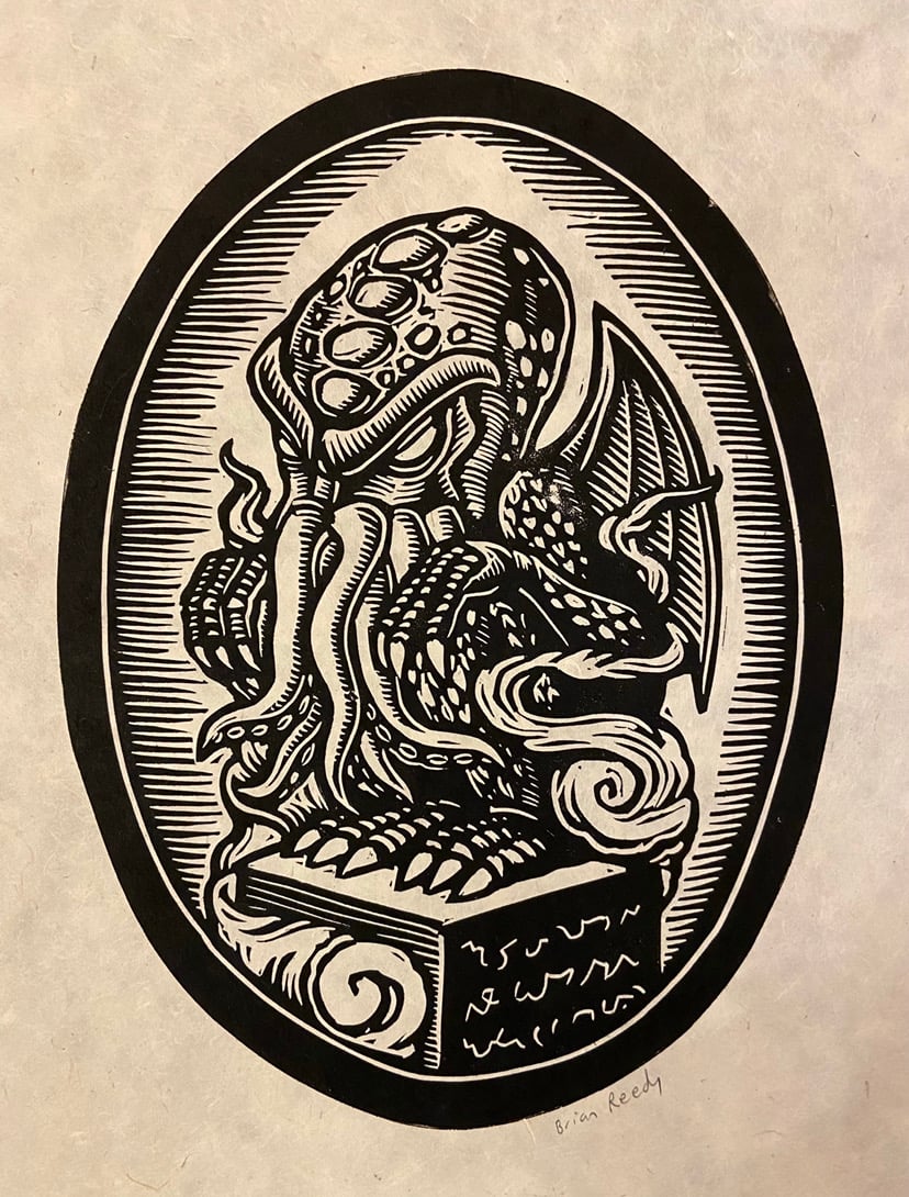 Cthulhu Block Print | Brian Reedy