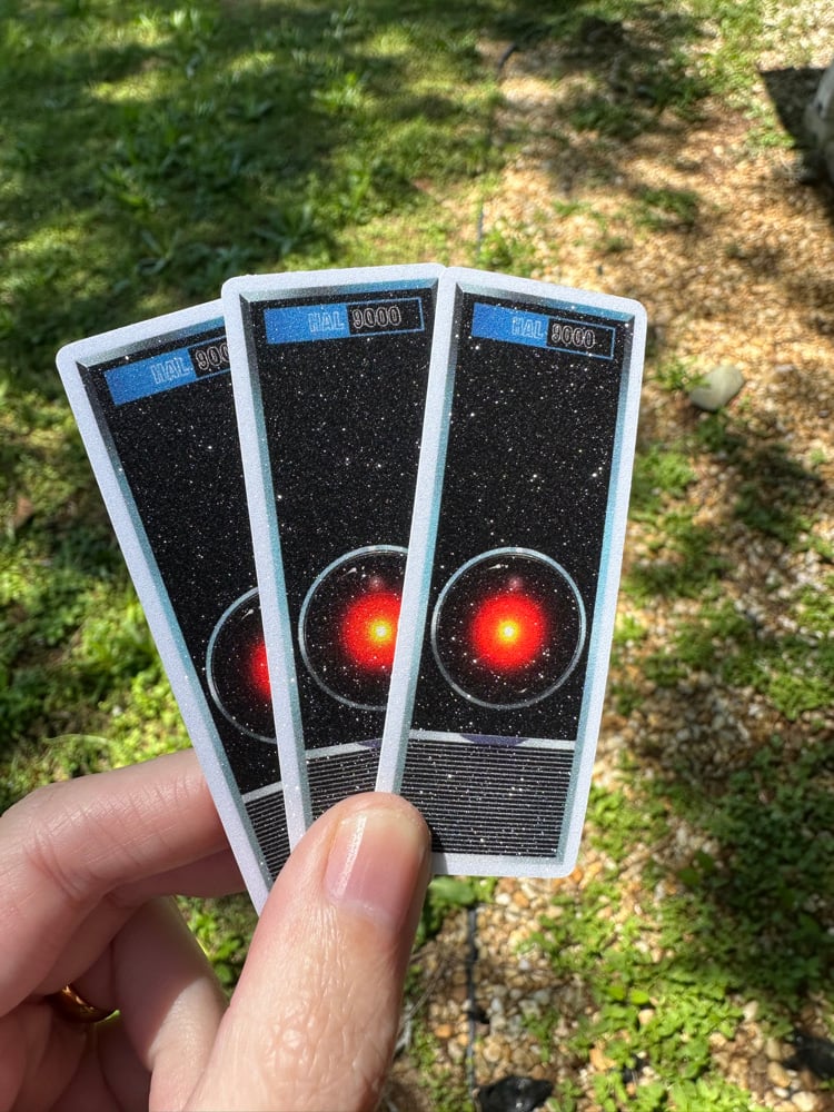 HAL9000 3” Sparkly Stim Sticker | Twilight Palms