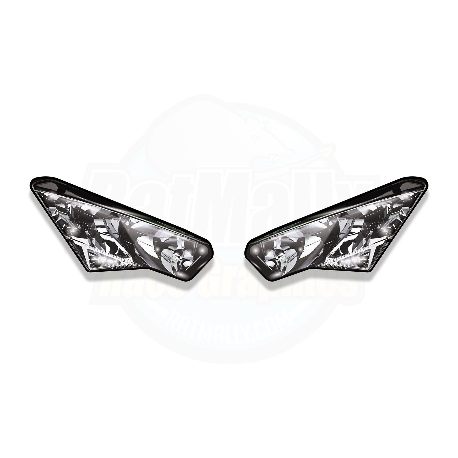 Headlight Stickers To fit Kawasaki Ninja ZX-6R / 636 / RatMally Graphics