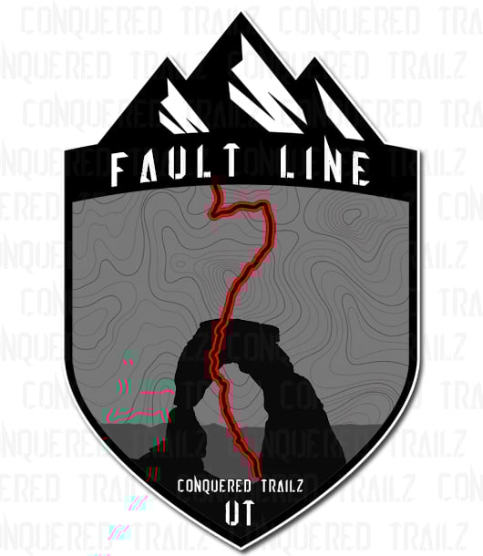 "Fault Line" Trail Badge / Conquered Trailz