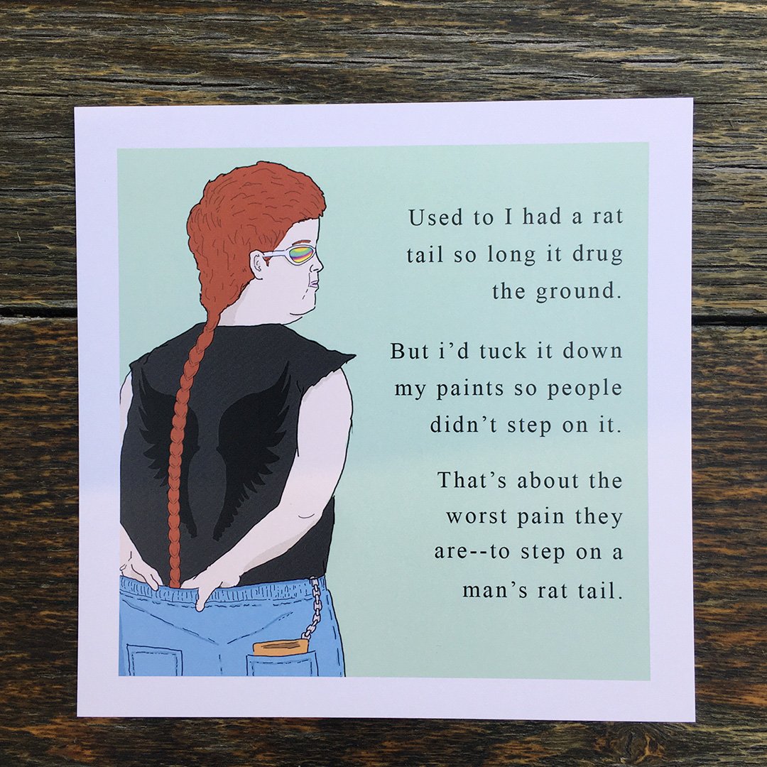 Rat Tail Confessions Print | Little Bubby Child