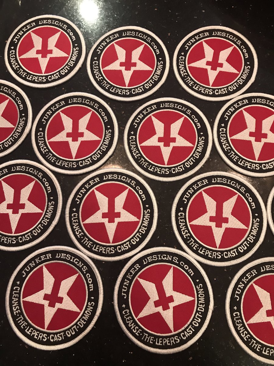 Red / White HellStar Patch | Junker Designs