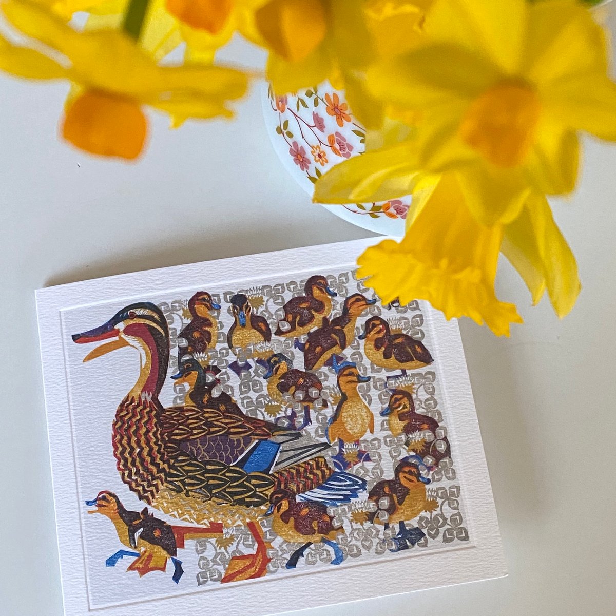 ‘A Dozen Ducklings’ card | Ink Print Repeat Studio