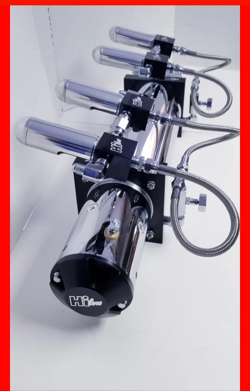 Custom whammy pump chrome black | Yogi's Hydraulics