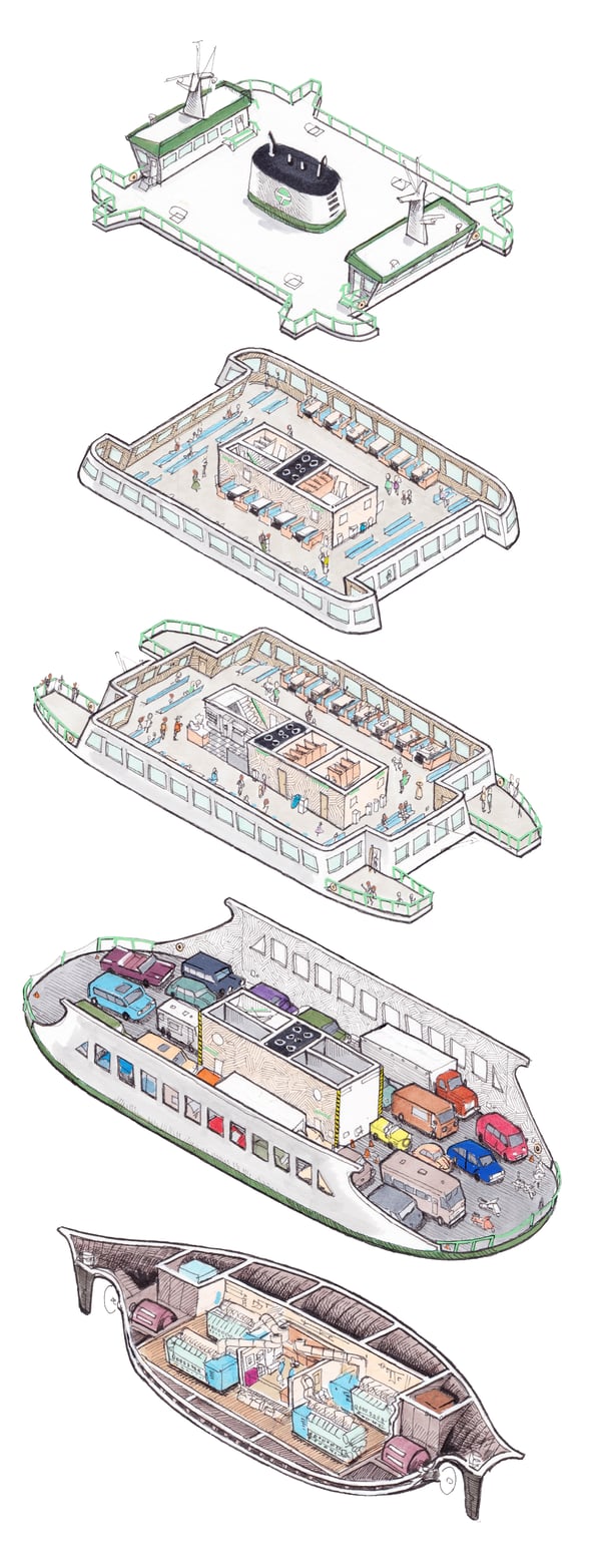 Bay Boat Exploded View | The Scow