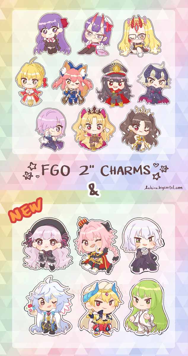 Fate Grand Order Charms | Hakiru