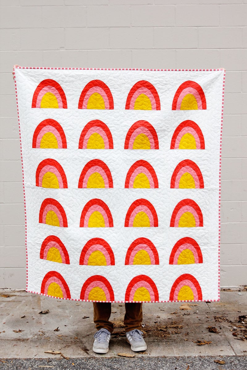 the RAINBOW BLOCK QUILT pattern | see kate sew