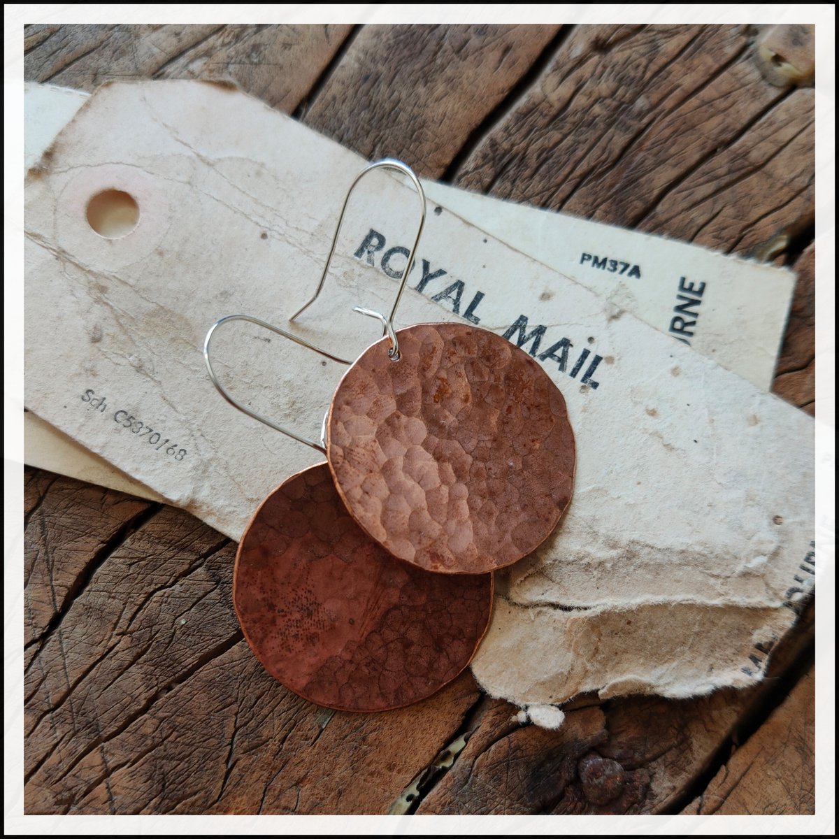 Large Distressed Copper Disk | paird
