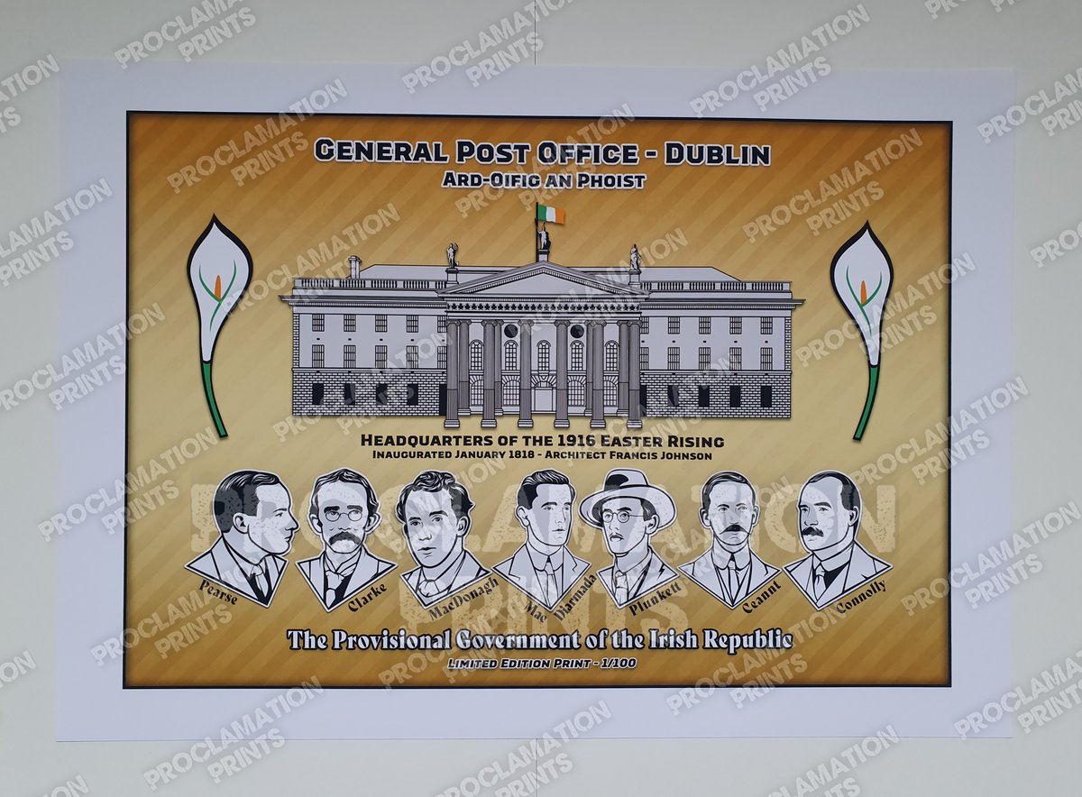 Limited Edition GPO Easter Rising Print. | Proclamation Prints