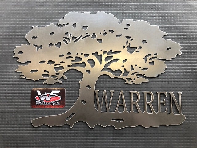 Oak Tree Sign - Customizable | Winter Fab Online