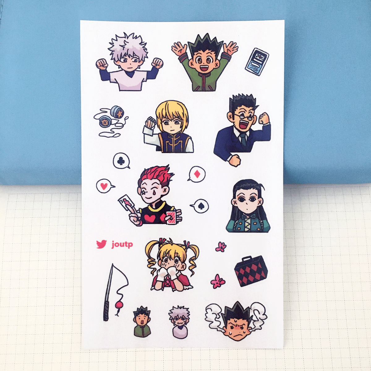 Hunter x Hunter Clear Sticker Sheet | shop JOU