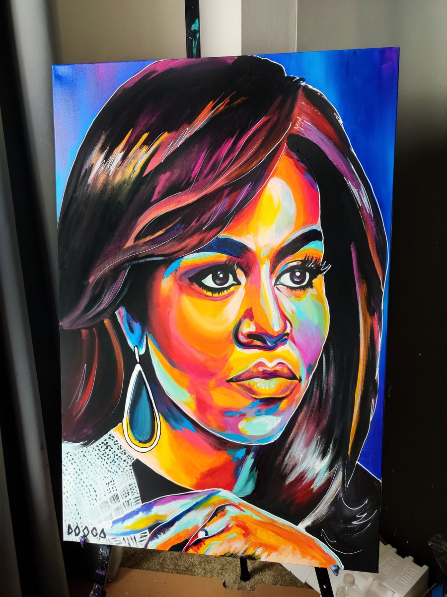 Michelle Obama - Canvas Print | DOOGA ART LLC