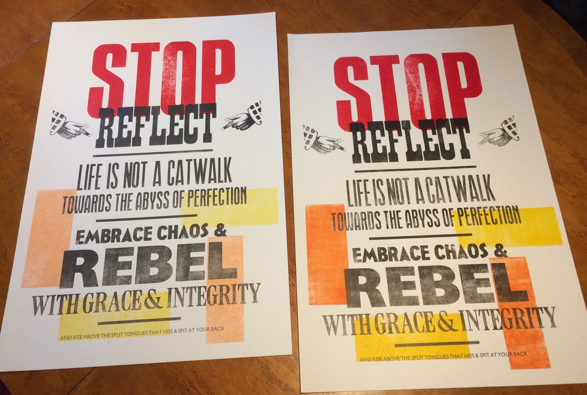 Stop. Reflect. | Trigger Press