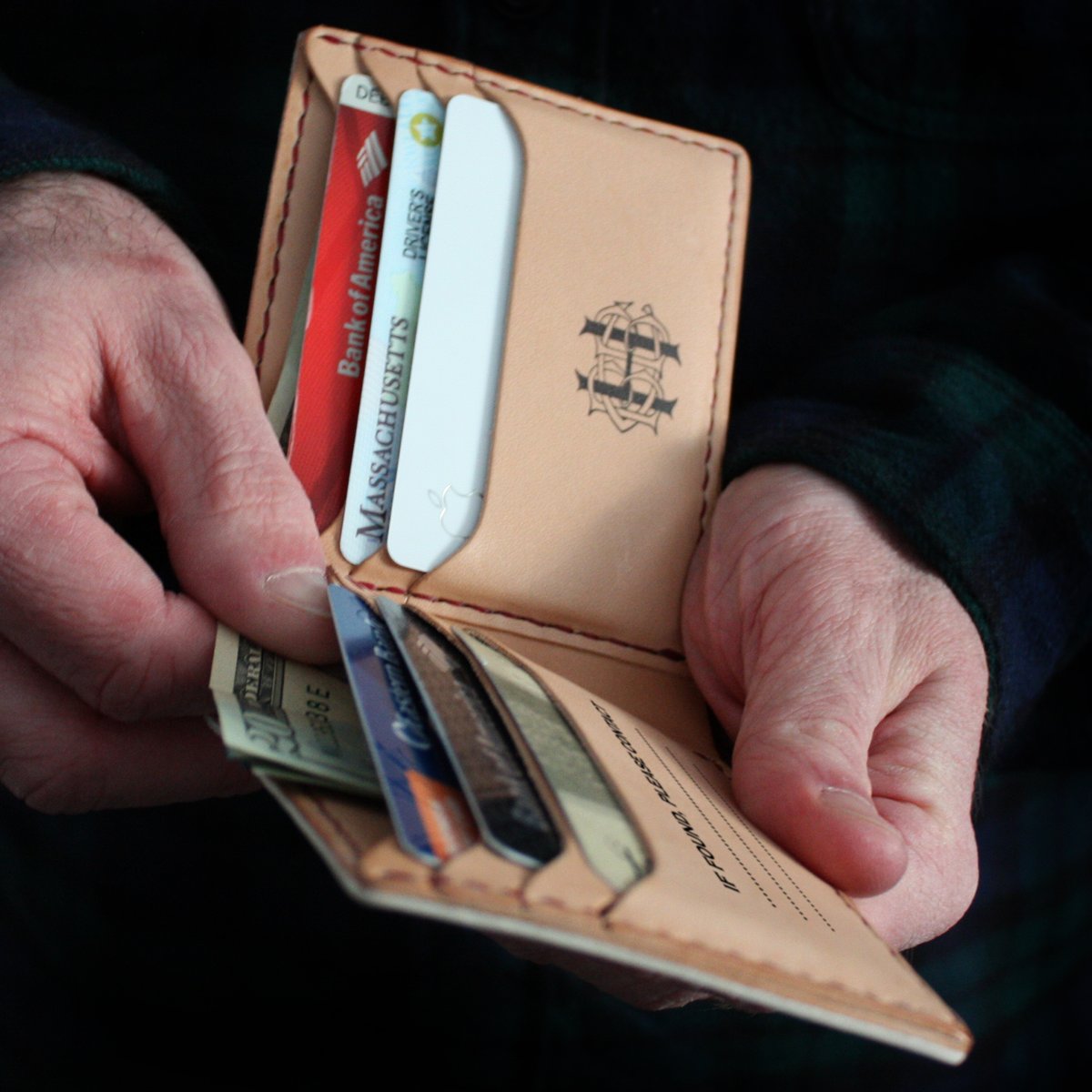 Classic Baseball Leather Billfold / Huntington Base Ball Co.