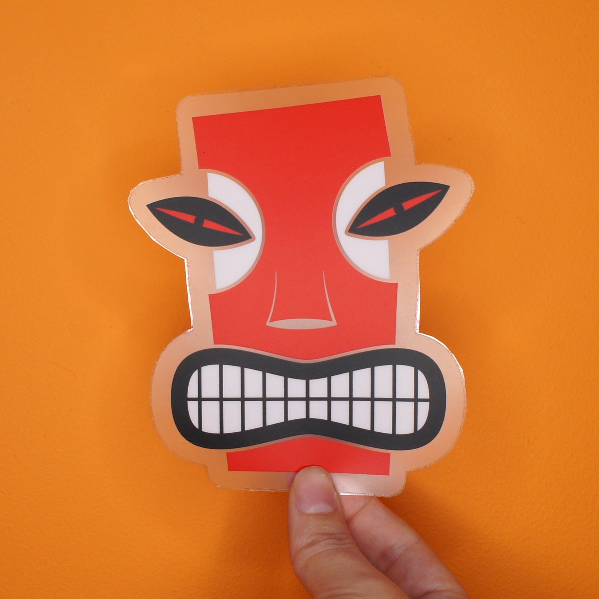 Angry Tiki Sticker | Dead Disco