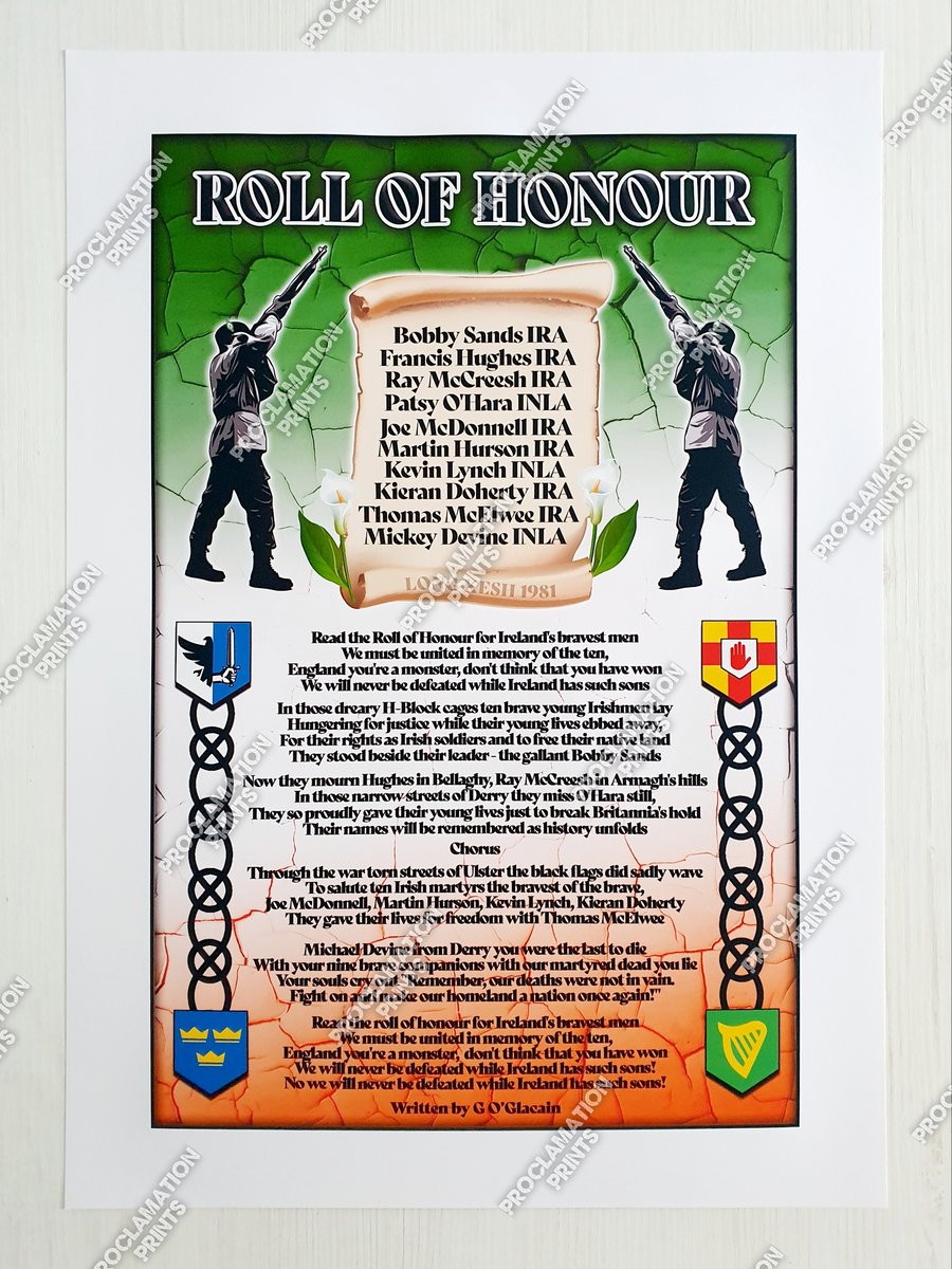 Roll of Honour A3 Print (Unframed). | Proclamation Prints
