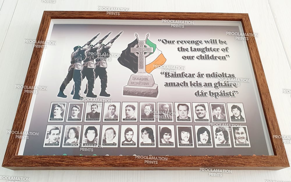 Seán South of Garryowen box frame. | Proclamation Prints