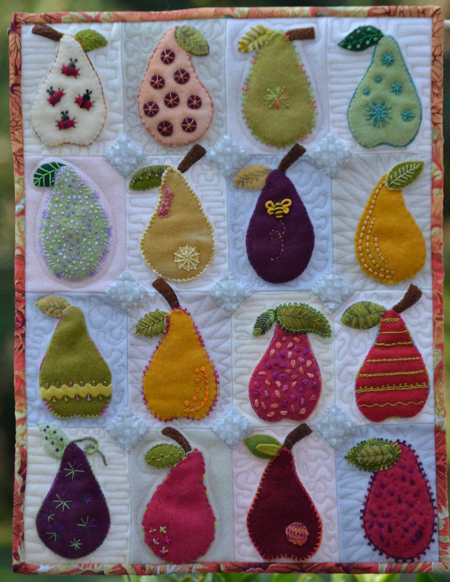 Pear Study Pattern 14"x18" | westcoastwool