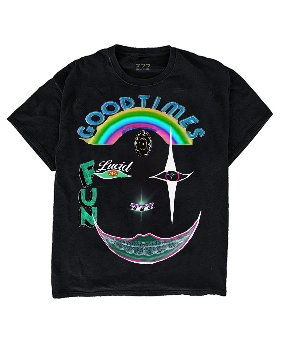 GOOD TIMES TEE (BLACK) | LUCID 777