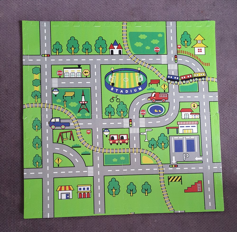 Foam play mat - town map | Apples and Bananas