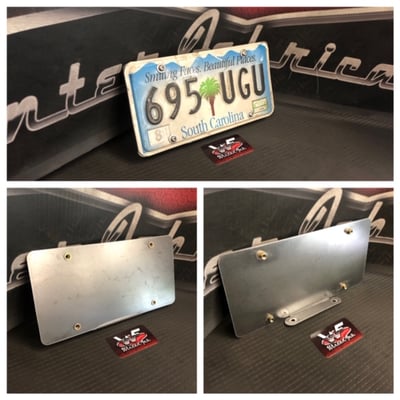 Custom License Plate Mount | Winter Fab Online