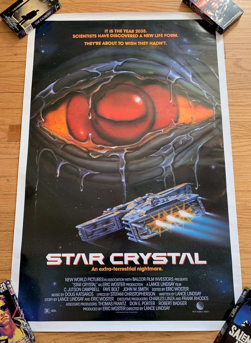 1986 STAR CRYSTAL Original New World Video Promotional One Sheet Movie ...