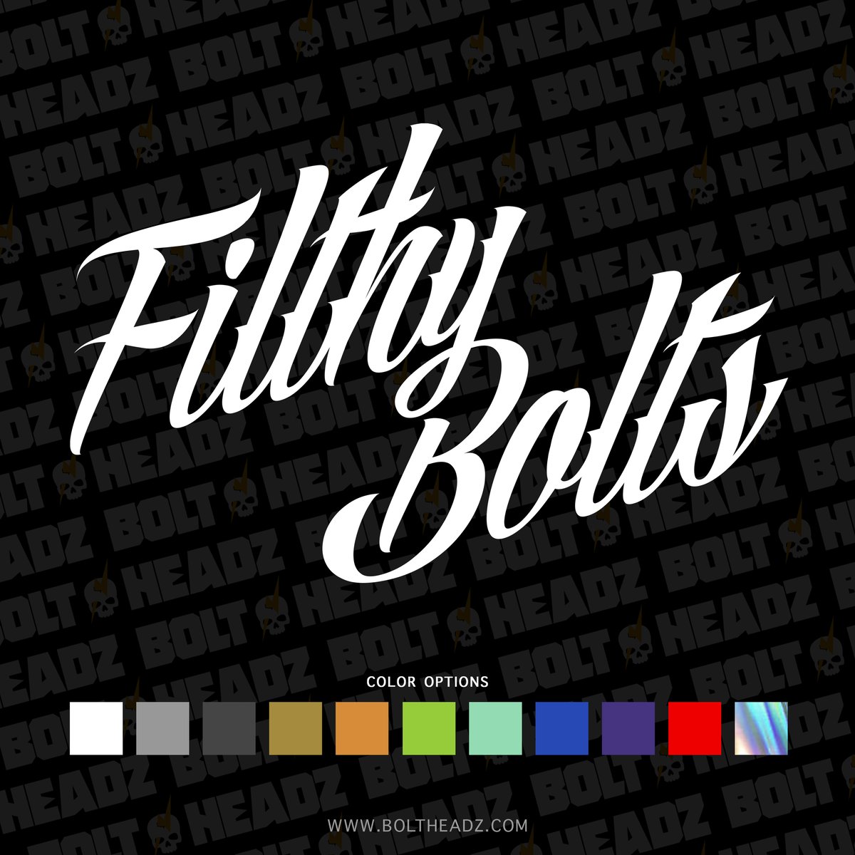 Filthy Bolts Decal | BOLTHEADZ