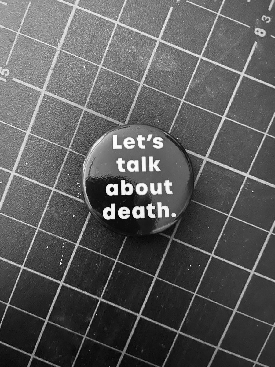 "Let's Talk About Death." Pin | Esque Must Die