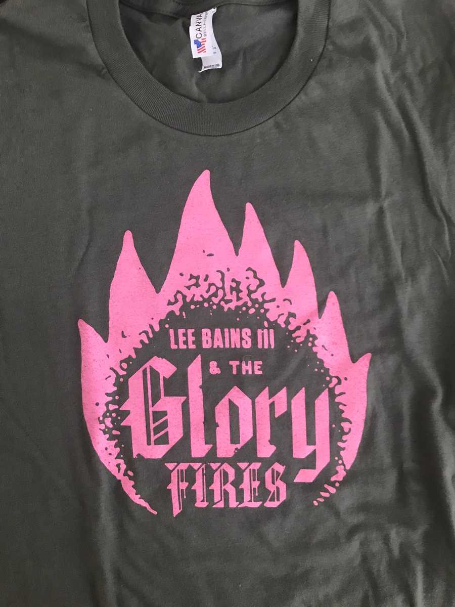 Fireball (pink on green) | Lee Bains + Glory Fires