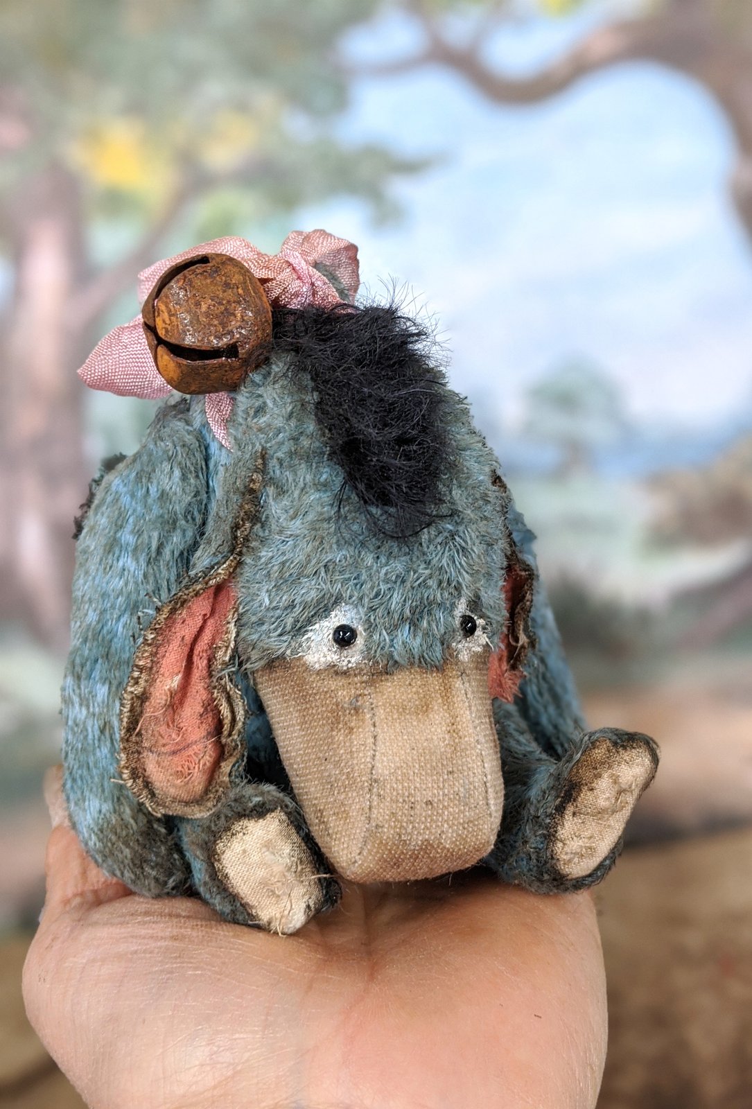 Classic vintage style Eeyore donkey by whendis bears / Whendi's Bears