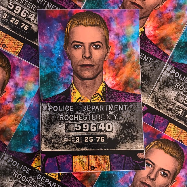 David Bowie Sticker | Dellarious