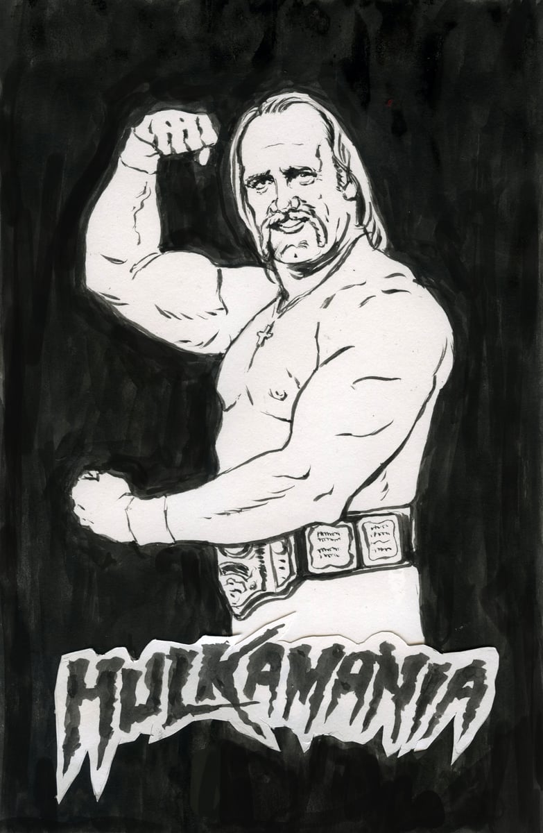 WWF Sketch Cards Round 3 | Gary Pullin