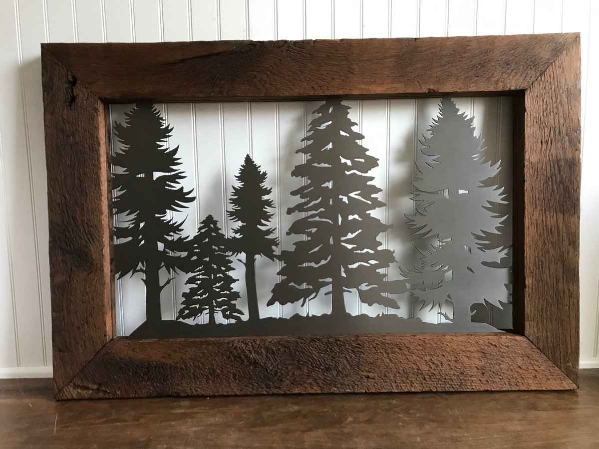 Pine Tree - Barnwood Frame | Ricki and Sons