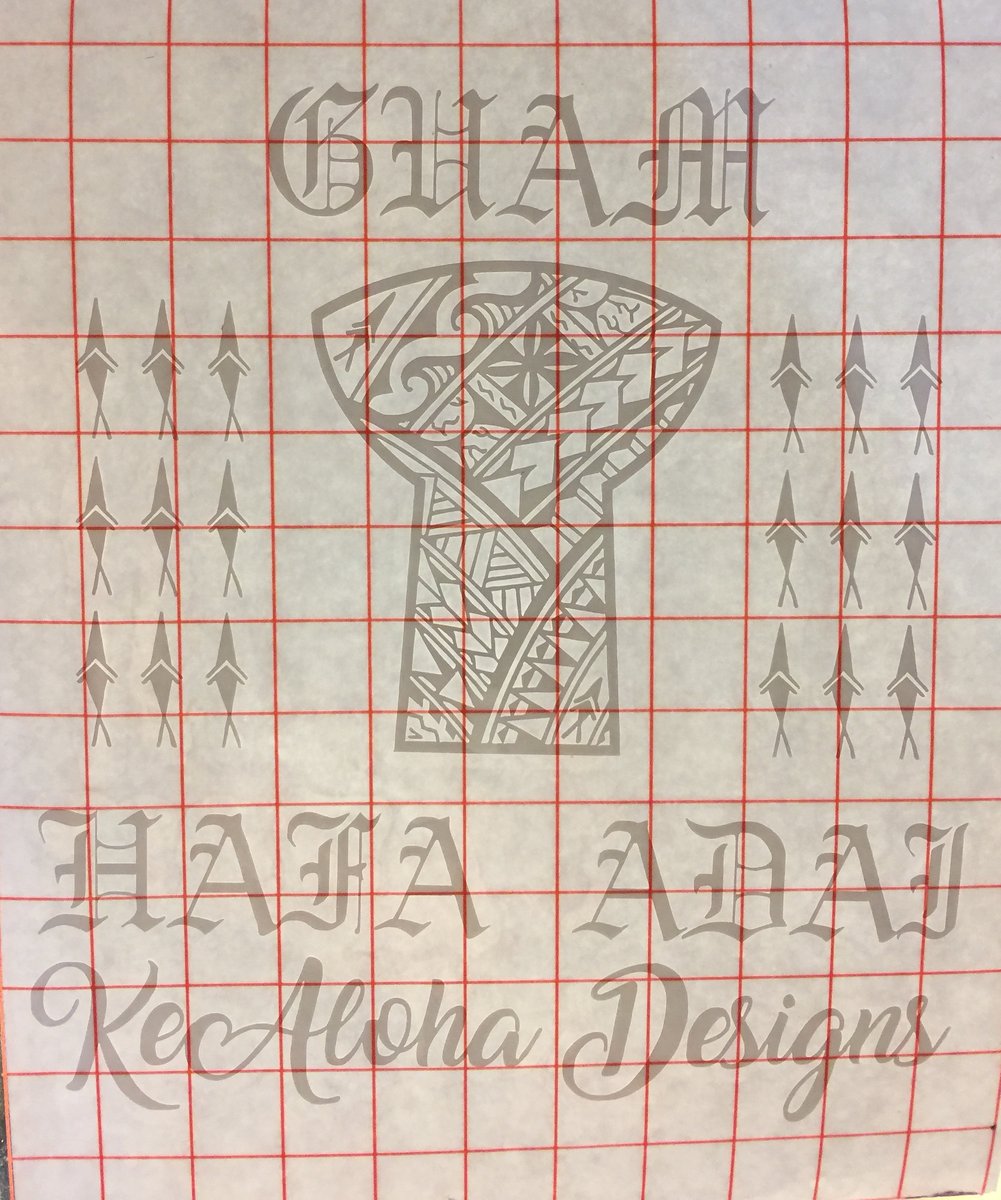 KeAloha Designs — GUAM/HAFA ADAI- Latte Stone Decal