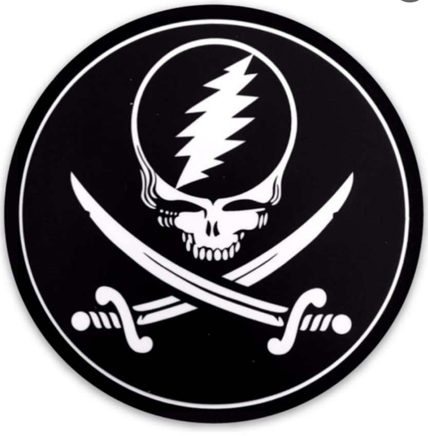 Grateful Dead Stickers Stealie State Stickers - Bolt & State Decals For ...