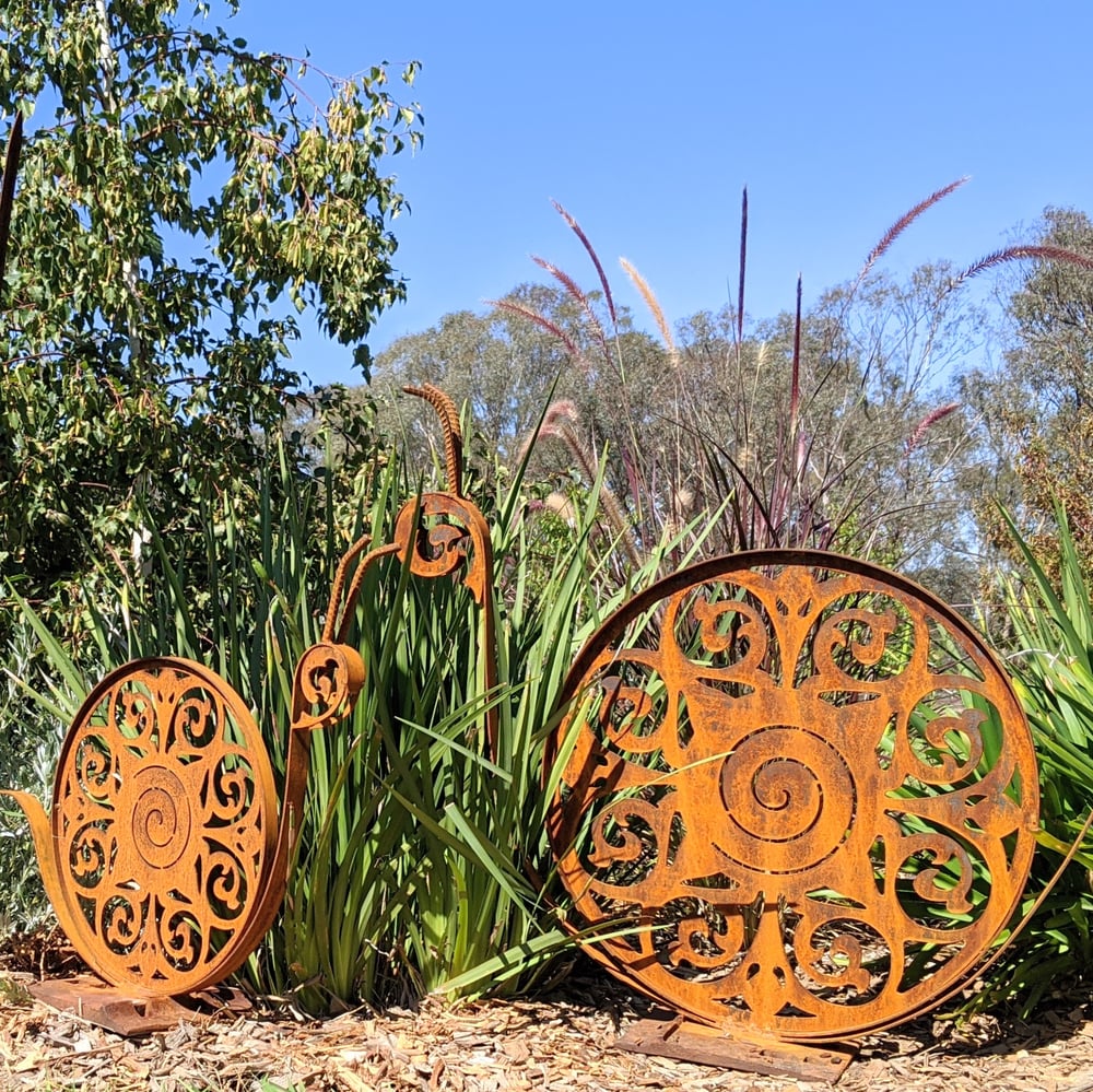 Seed Pod Sculpture ★ | Weathered Garden Art