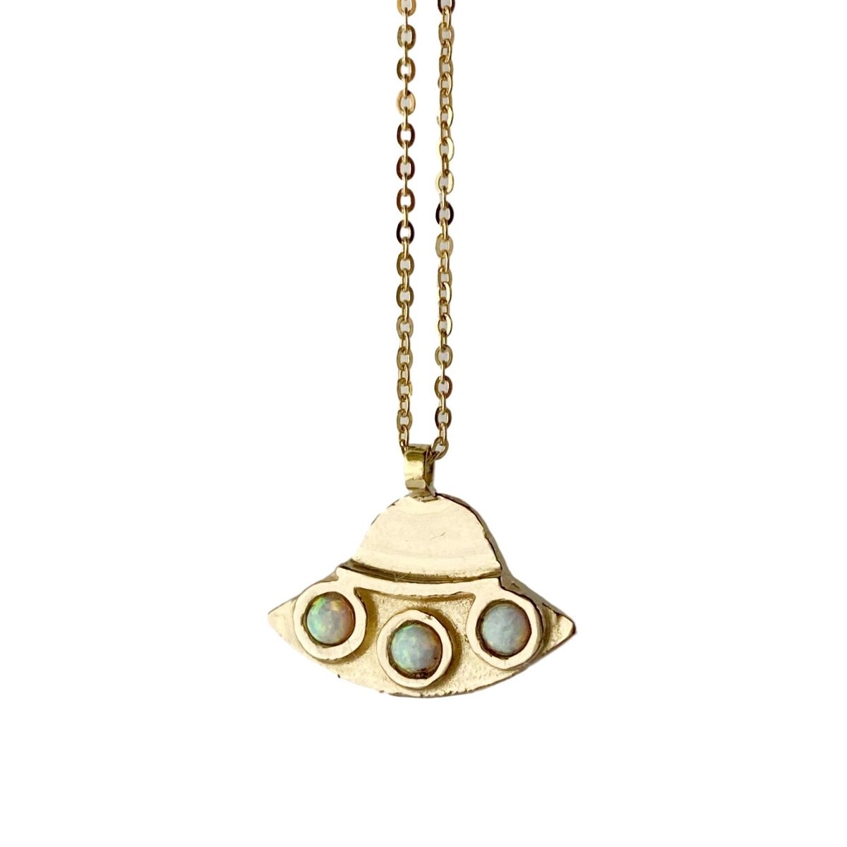 UFO Necklace with Opal | Therese Kuempel Jewelry
