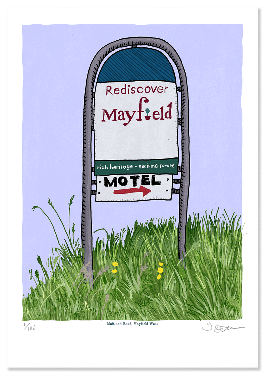 Mayfield Sign Digital Print | Mister Trevor Dickinson
