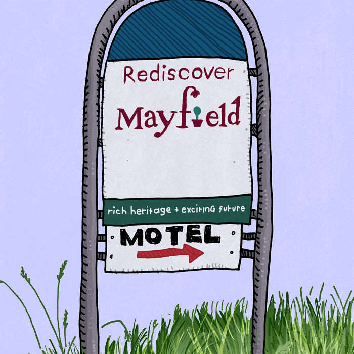 Mayfield Sign Digital Print | Mister Trevor Dickinson